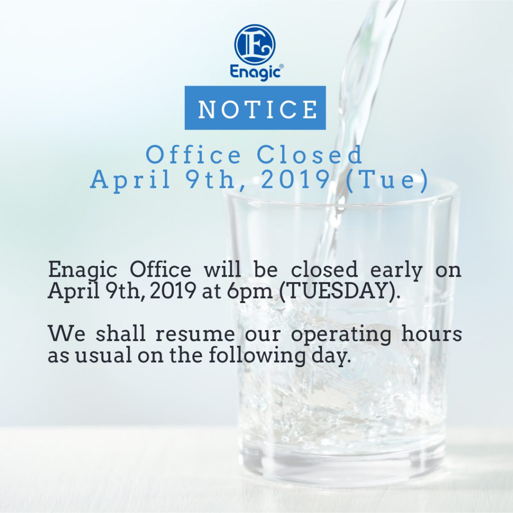 Public Holidays & Closed Notice – Enagic (Malaysia) Sdn Bhd